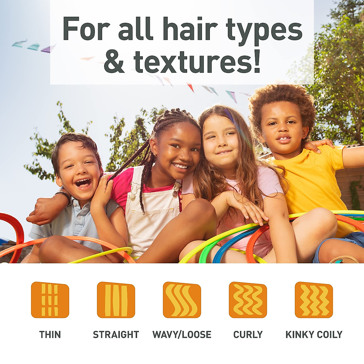 FuzzyDuck Kids Conditioner, All Hair Types, Moisturizer, made w/Aloe, Sea Botanicals & Honey that reduces Frizz, increases Moisture Content & Manageability for Smooth & Silky Hair-Citrus Medley, 8oz