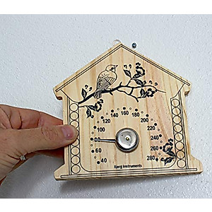 Bjerg Instruments Sauna Thermometer Temperature Measurement Device for Sauna Room