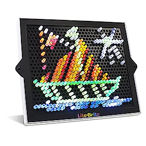 Lite Brite Classic, Favorite Retro Toy - Create Art with Light, STEM, Educational Learning, Holiday, Birthday, Gift, Boys, Kid, Toddler, Girls Age 4+