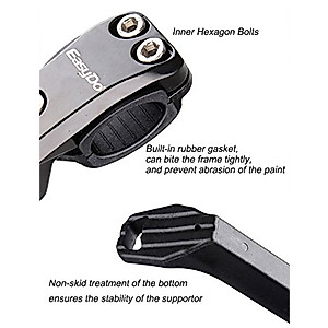 EasyDo 24"-29" MTB Bicycle Kick Stand Parking Racks Mountain Bike Kickstand Road Cycling Side Stand Support Adjustable 34-41cm (Blue)