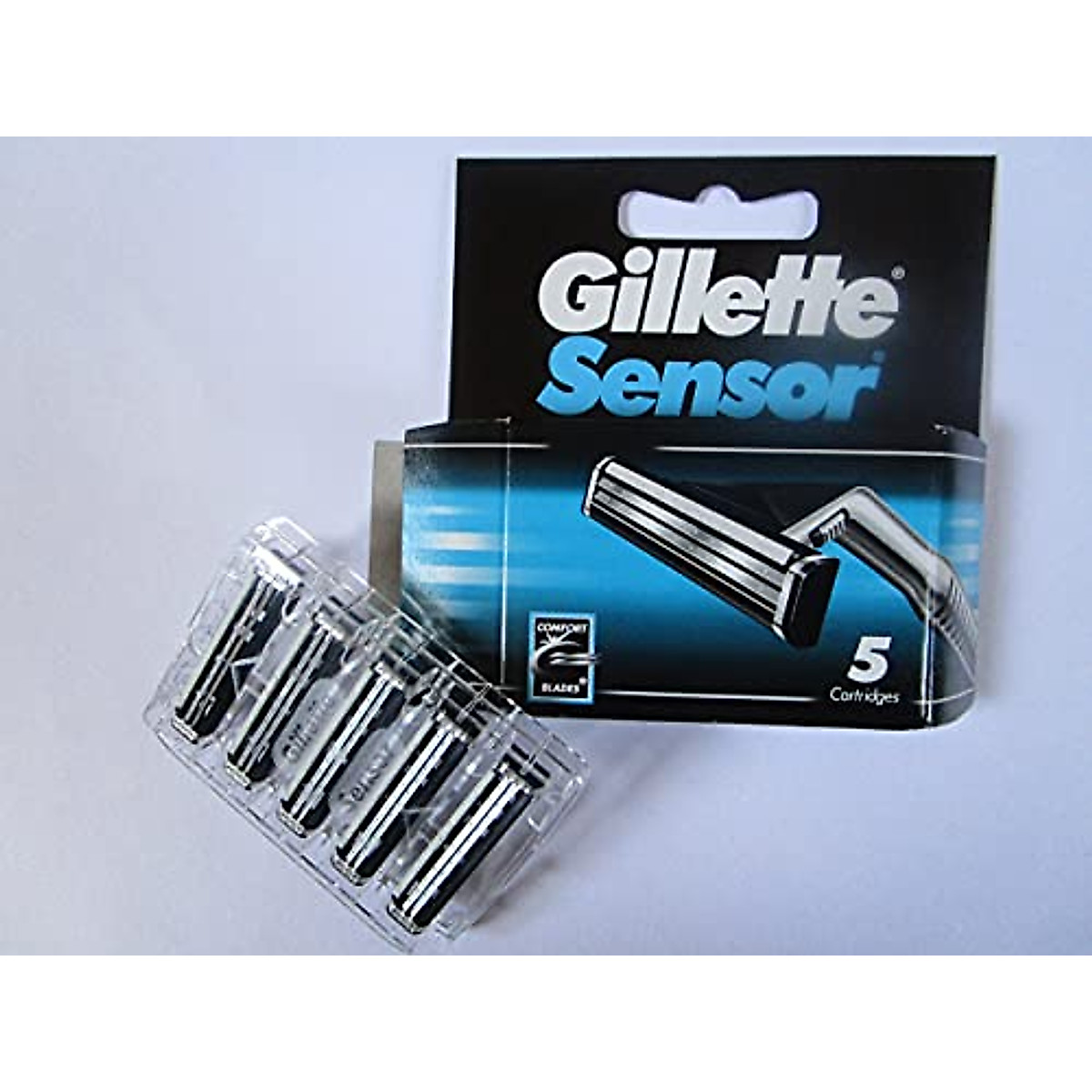 Gillette Sensor Cartridges, 5-Count (Pack of 4, 20 total cartridges)