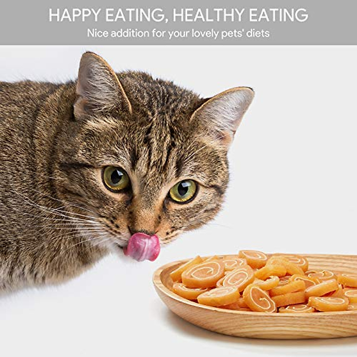 Jungle Calling Chicken Wrapped Dog Treats, Grain Free Soft Chewy Chicken&Codfish Treats for Training Rewards,10.6Ounce