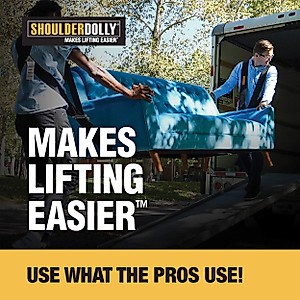 WEN Furniture Moving Dolly Two Pack + Shoulder Dolly Moving Straps - Safely Move Furniture and Heavy Objects