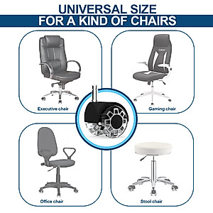 Office Chair Wheels Replacement-Heavy Duty Rubber Wheels for Office Chair(2200Lbs)-2''Universal Size Office Chair Casters,Smooth & Safe Rolling for All Floors Including Hardwood and Carpet(Set of 5)