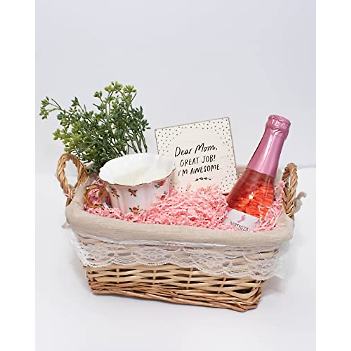 MagicWater Supply Soft & Thin Cut Crinkle Paper Shred Filler (1 LB) for Gift Wrapping & Basket Filling - Pink