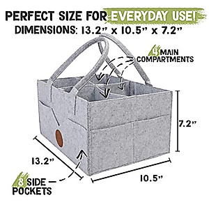 KeaBabies Pregnancy Belly Support Belt and Storage Caddy Bundle - Pregnancy Back Brace - Large Diaper Caddy Organizer