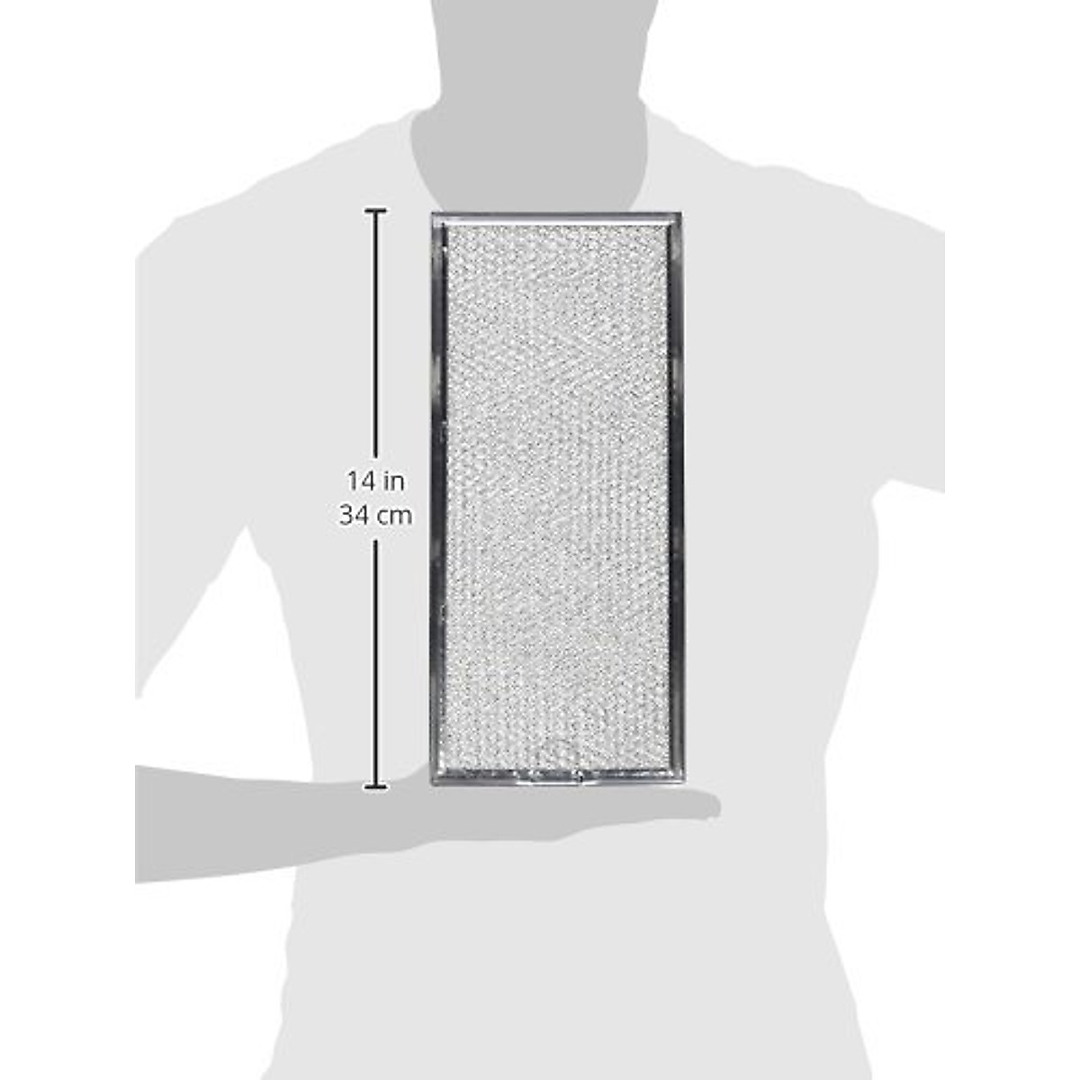 Whirlpool 6802A Microwave Grease Filter, 1 Count (Pack of 1), Grey