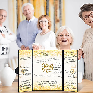 Sutjxc Thank You Party Guest Book Alternative Signature Certificate,Signature Thank You Sign,Retirement Office Party Decor, Thanks to Staff Teachers Professors Doctor Nurses Party Decorations