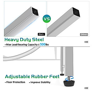 ZOTO 5 Gallon Water Jug Stand Water Bottle Holder, 3 Tiers Water Jug Holder Storage Rack for 6 Bottles, Heavy Duty Detachable Steel for Home and Office(Silver)