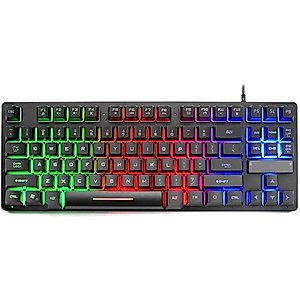 FEDRUI Gaming Keyboard, Mechanical Keyboard, Waterproof Gaming Keyboard Ergonomic Keyboard for Office Typing