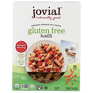 Jovial Pasta Brown rice Organic Fusilli, 12 oz