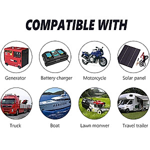 Yeebline 10 AWG SAE Cable Connector, SAE Socket Chassis Wire, 60cm SAE to SAE 2 Pin Quick Disconnect with Cap Power Automotive Panel Extension Cable for Solar Panels (SAE-SAE)