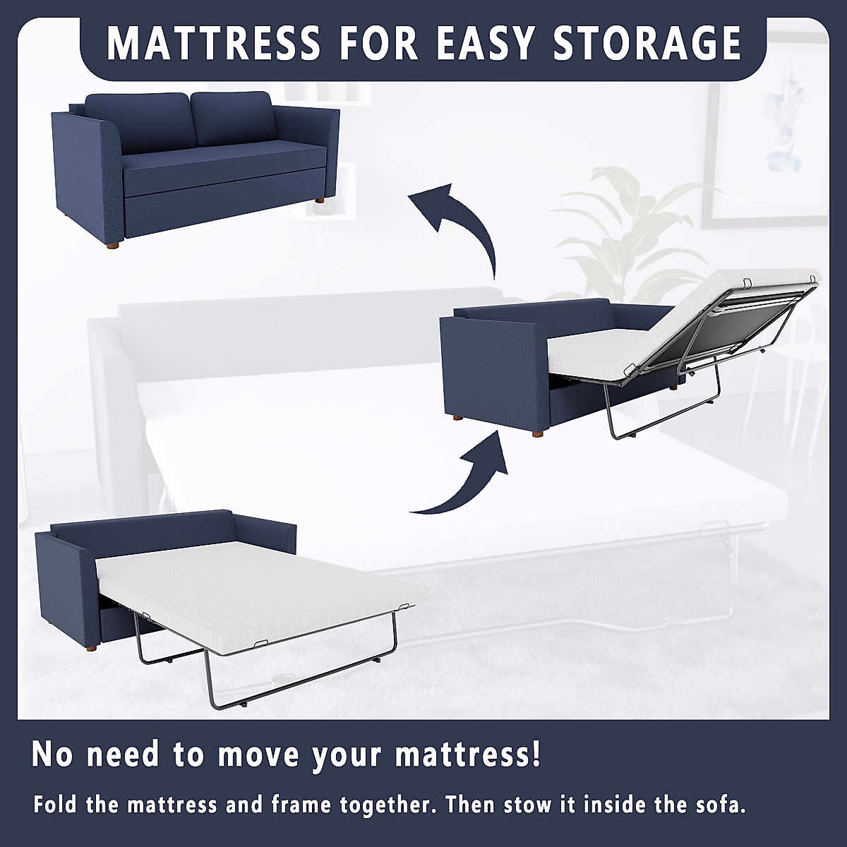 wilzealan 4 Inch Memory Foam Replacement Mattress for Sleeper Sofa and Couch Beds,Full Size,CertiPUR-US Certified,Washable Cover(Sofa Not Included) Generic Dimensions Cover(Sofa Not Included)