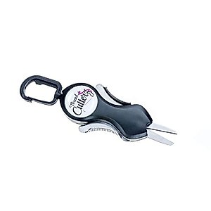 Thread Cutterz Long Nose Stainless Steel Snippers with Serrated Blade, Retractable Cord and Clip