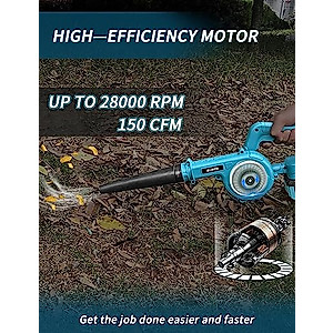 Cordless Leaf Blower，with 21V 3.0 Ah Lithium Battery Powered,High Power and Portability,Patio/Deck/Garden Cleaning, Garage Dusting