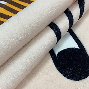 USTIDE Lion Rug Round Area Rug for Living Room 5.2 Ft Washable Nursery Rug for Playroom Yellow Circle Rug for Kids Room Non Slip Animal Carpet Soft Large Kids Rug for Classroom Dorm Kids Bedroom