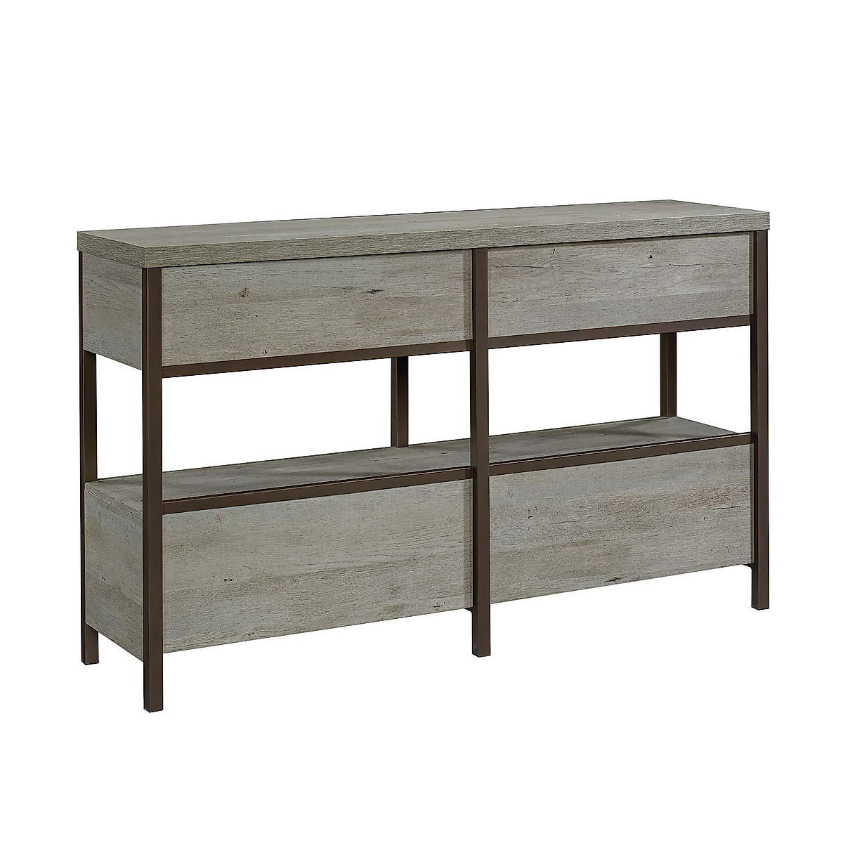Sauder Manhattan Gate Credenza, for TVs up to 60", Mystic Oak Finish