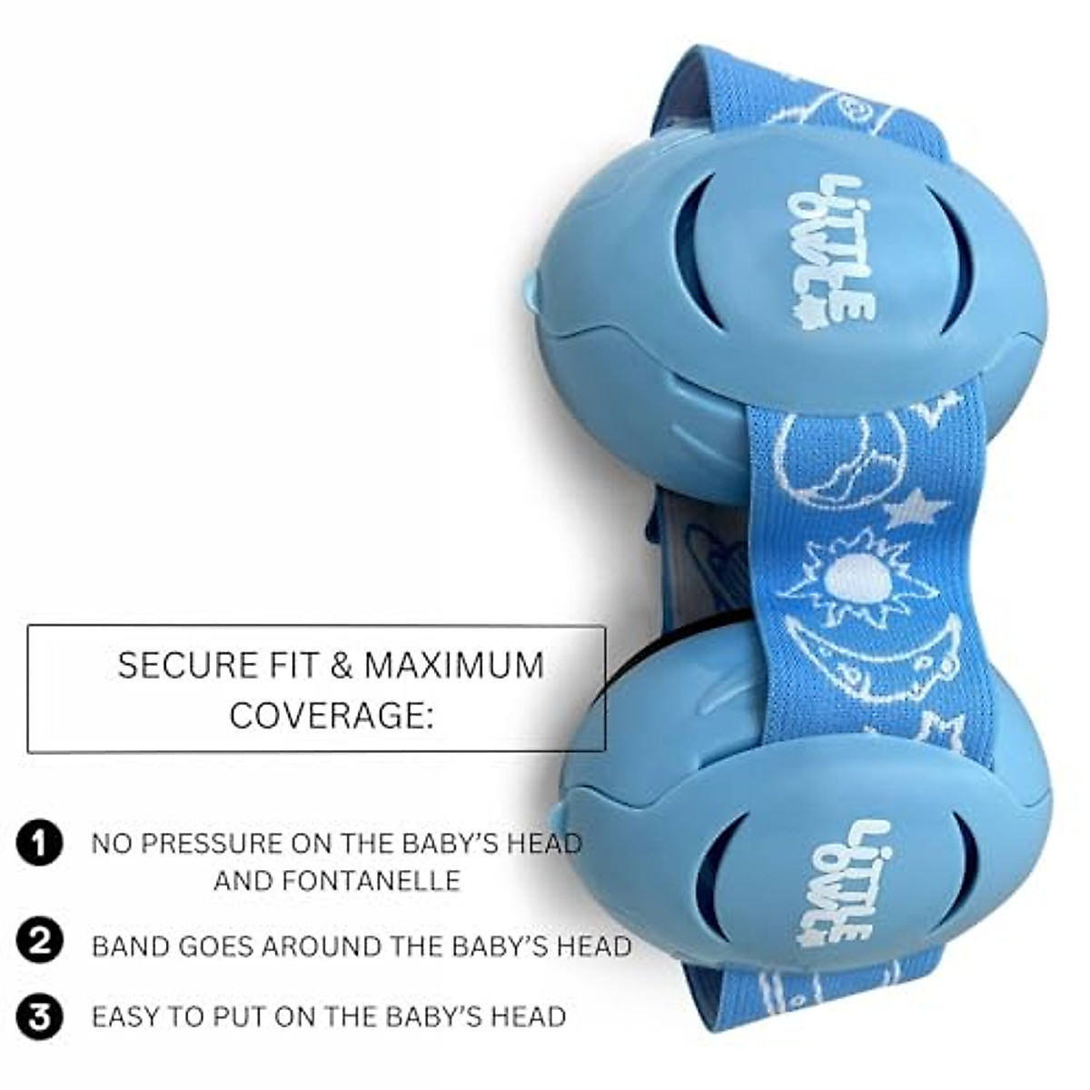 Little Owl Noise Cancelling Headphones for Kids - Baby & Toddler Ear Protection Earmuffs with Elastic Headband