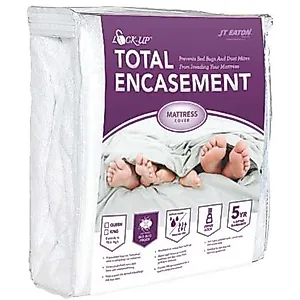 JT Eaton Lock-Up Full Stretch-Knit Polyester Mattress Cover