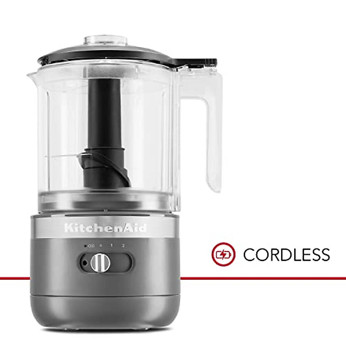 KitchenAid 5 Cup Cordless Food Chopper, Charcoal Grey