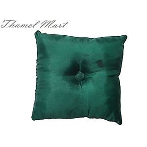 Tibetan Satin Singing Bowl Cushion (Green)