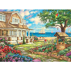 Buffalo Games - Sea Garden Cottage - 1000 Piece Jigsaw Puzzle with Hidden Images