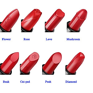 AKOAK 9 Pcs/Set Simple DIY Lipstick Mould,Creative and Lovely Various Shapes of Lipstick Making Mould for 12.1mm Lipstick Tube,Nail/Flower/Beak/Diamond