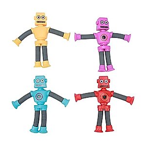 Telescopic Suction Cup Robot Toy,idget Toys Robot Party Favors for Anxiety Kids