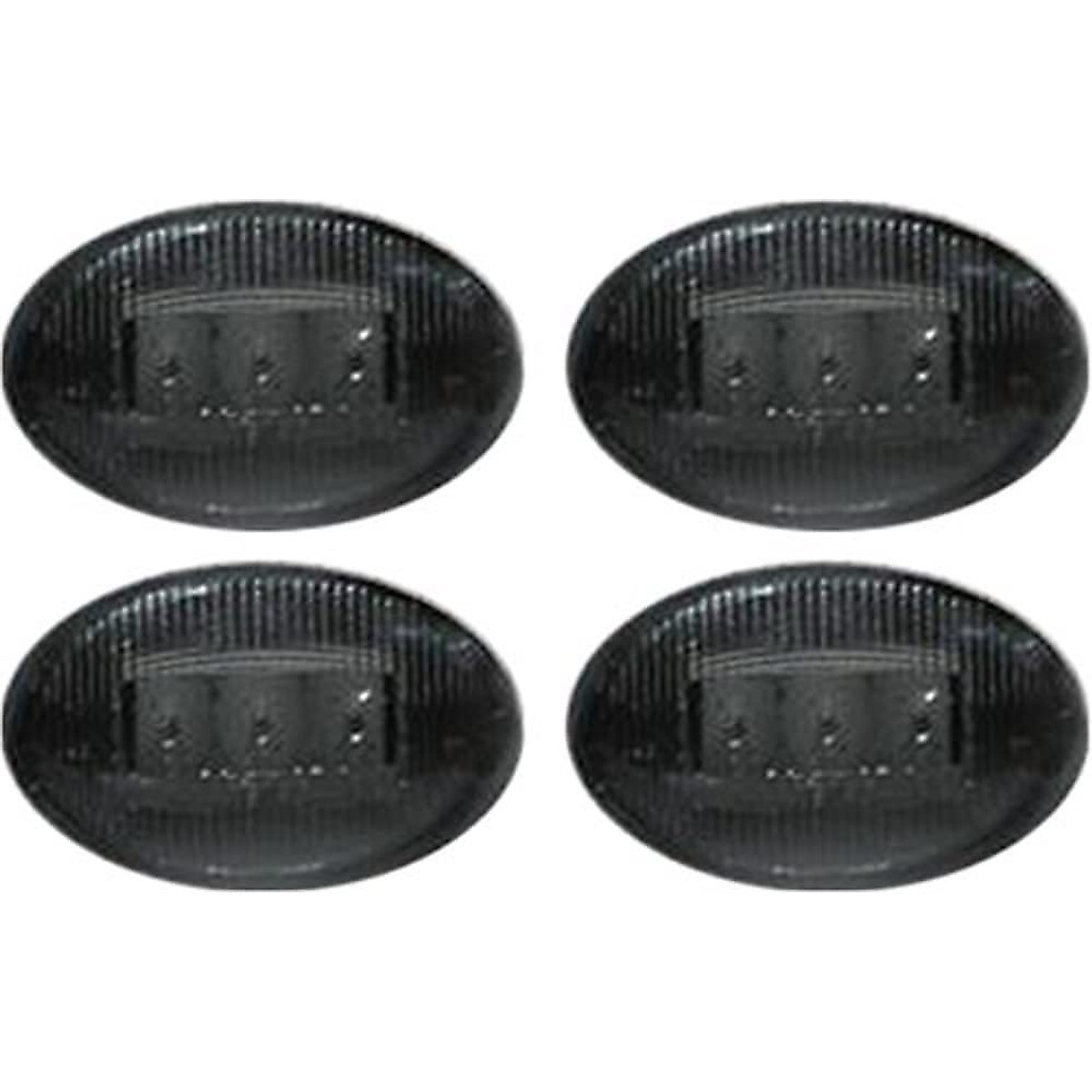 Recon 264132BK LED Fender Lights 1999-2008 Ford Super Duty (4-Piece Set) - Smoked Lens with Black Trim