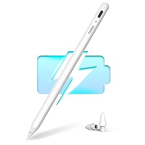 Metapen Pencil A8 for Apple iPad 2018-2024, (2X Faster Charge), Tilt Sensitivity, Palm Rejection, Stylus Pen for iPad 10/9/8/7/6th Gen, iPad Pro 12.9/11/13-inch M4, iPad Air 3/4/5/M2, iPad Mini 5/6th