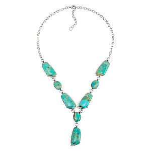 Silpada 'Your Blue Lagoon' Sterling Silver Turquoise Necklace, 18" + 2"