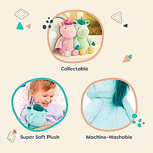 B. toys- B. softies- 12" Plush Blue Unicorn- Stuffed Animal – Soft Unicorn Toy – Washable Toys for Baby, Toddler, Kids- Happy Hues- Sweet Sky-0 Months +