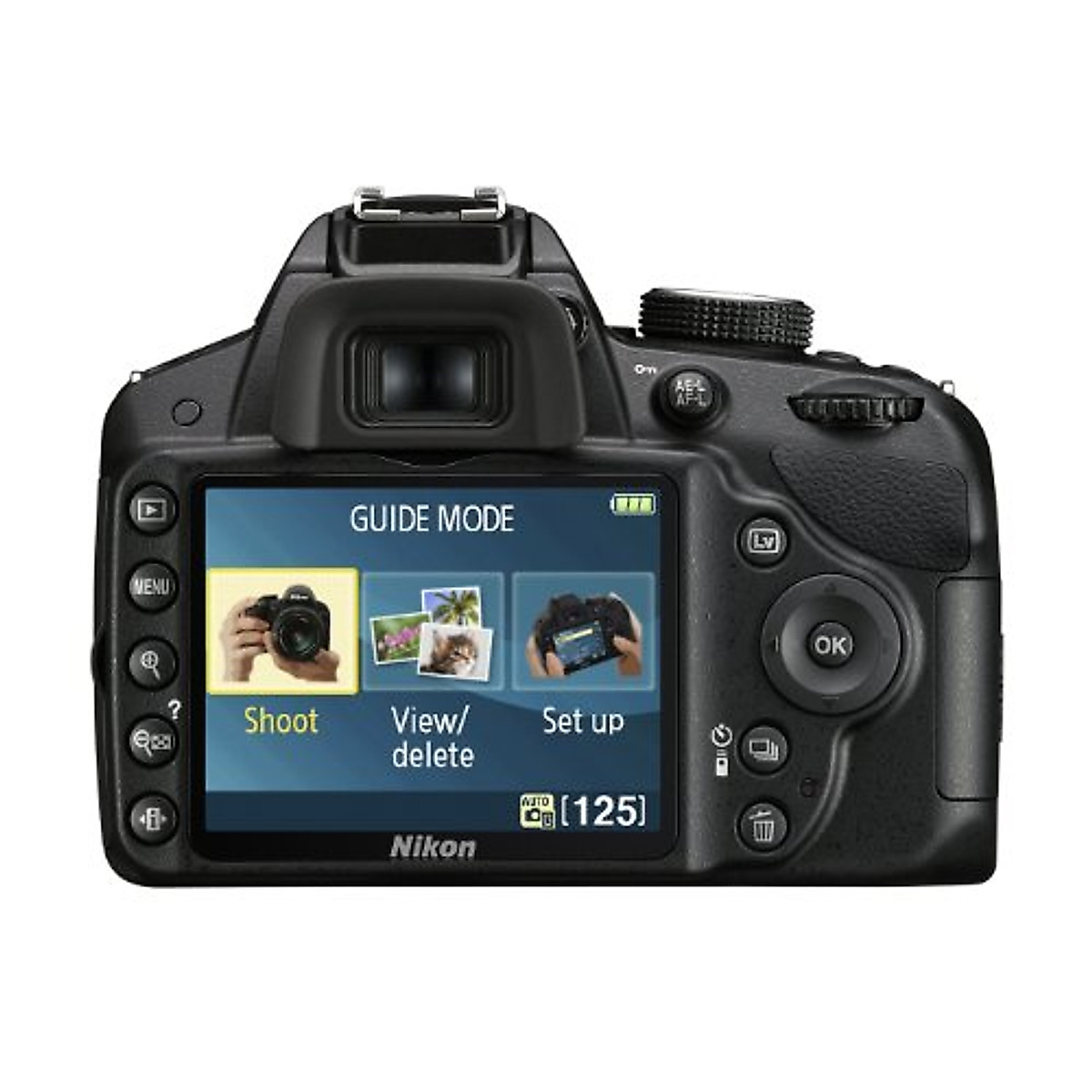 Nikon D3200 24.2 MP Digital SLR Camera (Body Only) - International Version (No Warranty) (Black, Open Box)