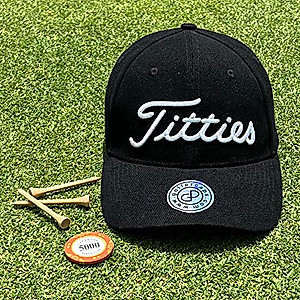 PowerGolf Original Titties Dad Cap – Classic Dad Hat with Adjustable Strapback