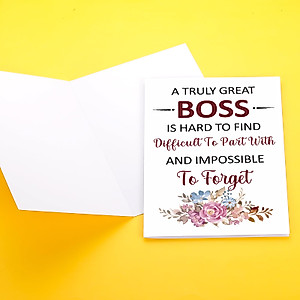 TI-EDC Christmas Card for Boss Leader Mentor, Funny Boss's Day Card for Men Women, Appreciation Card for Manager Employer, World's Best Boss Birthday Card, Cute Bosses Day Card Gifts for Her Him