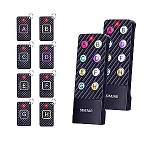 Unusual Holiday Present - Key Finder with Extra Backup RF Transmitter and Lanyards, Simjar Wireless RF Item Locator Tracker Support Remote Control with Louder Beep - Pet Wallet Phone Glasses Tracker
