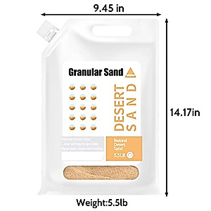 kathson Hamster Bath Sand 5.5LB Gerbil Dust Free Potty Litter Bathing Sand for Guinea Pig Chinchilla Rat Mice Small Animal