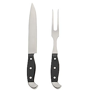 HENCKELS Statement Razor-Sharp 2-pc Carving Set, German Engineered Informed by 100+ Years of Mastery, Black/Stainless Steel