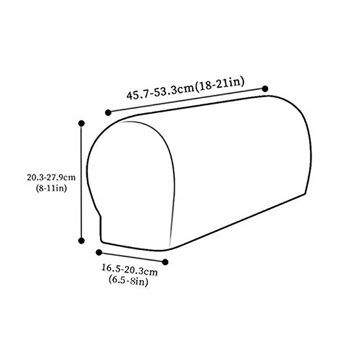 TVPFM Sofa Armrest Cover,Stretch Arm Cover Armchair Slipcover Furniture Protector for Sofa Chair Recliner Couch Set of 2-Black