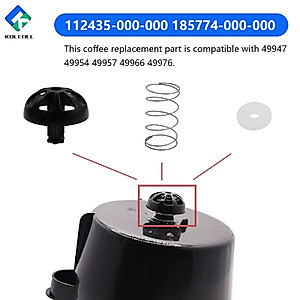 KOLEOLL 2 Pack Coffee Maker Brew Basket Stop Valve Kit 112435-000-000 185774-000-000 Compatible with Hamilton Beach Coffee Makers 990117900 990237500