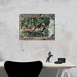 GRAPHICS & MORE Loons on Water Wall Art Picture Paper Poster Décor Home Decoration