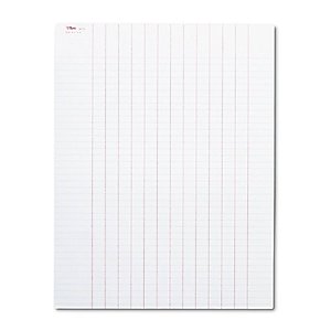 Tops 3616 Data Pad with Plain Column Headings, 8 1/2 X 11, White, 50 Sheets