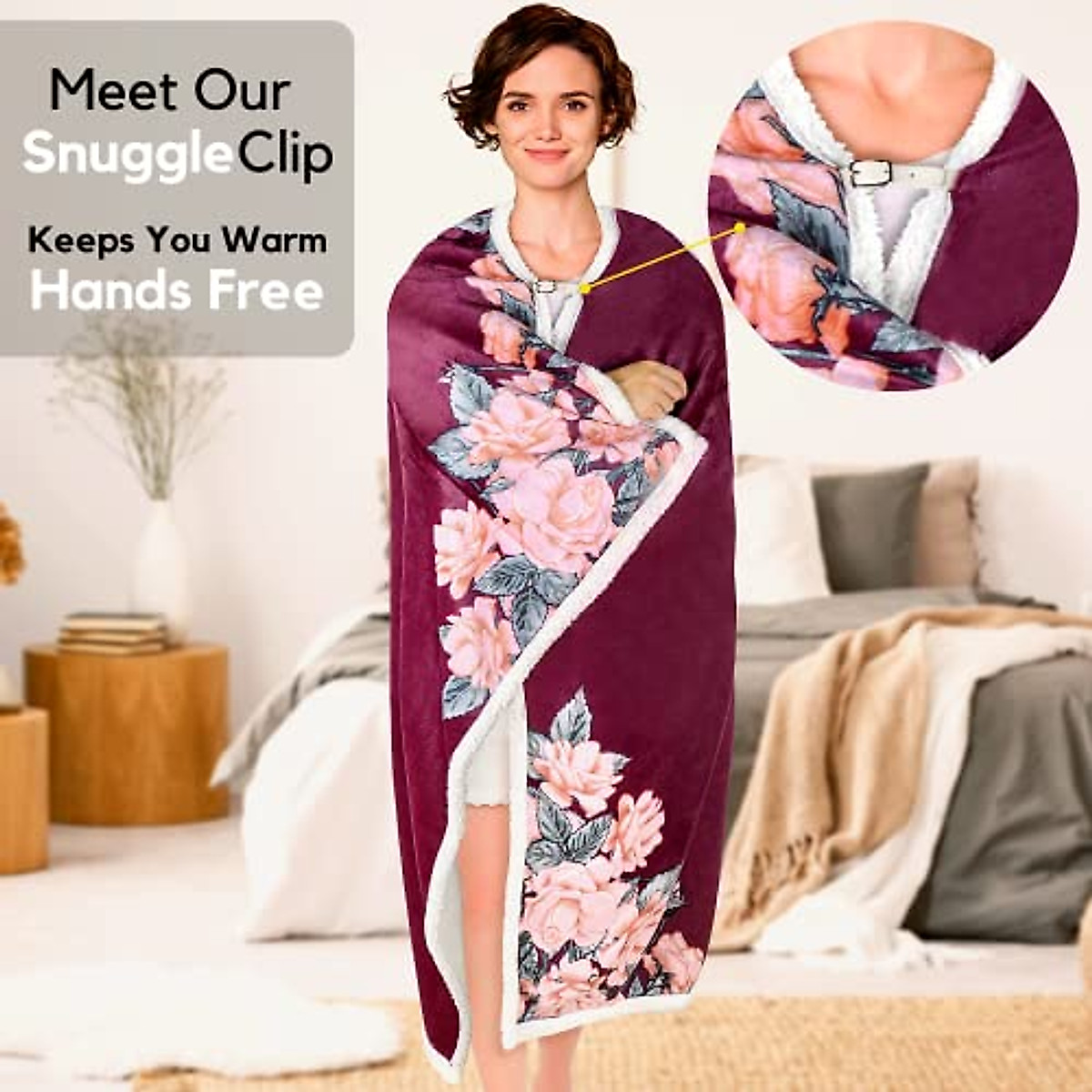 PeraBella Mothers Day Mom Gifts, Mom Birthday Gifts from Daughter and Son | Mom Blanket | Gifts for Mom | Mom Gifts Unique, Best Gifts for Elderly Mom, for Mothers Gifts, Sherpa Throw Blanket 65"x50"