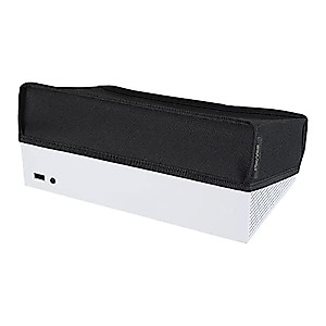 PlayVital Black Nylon Dust Cover for Xbox Series S Console, Soft Neat Lining Dust Guard, Anti Scratch Waterproof Cover Sleeve for Xbox Series S Console