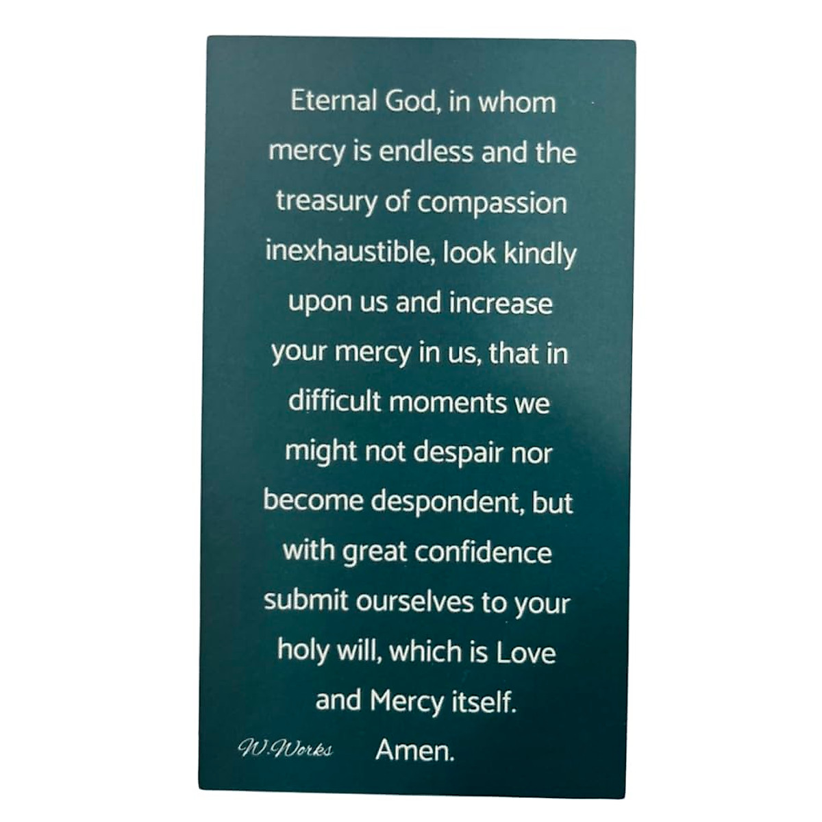 Westmon Works Divine Mercy Scapular Set with Prayer Card Pack Traditional Wool Catholic Protection Accessory