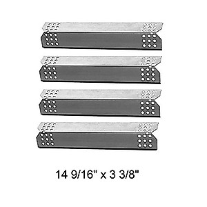 Sunshineey Gas Grill Replacement Parts Kit Stainless Steel Pipe Burner and Heat Plates for Home Depot Nexgrill 720-0830H, 720-0830D Model
