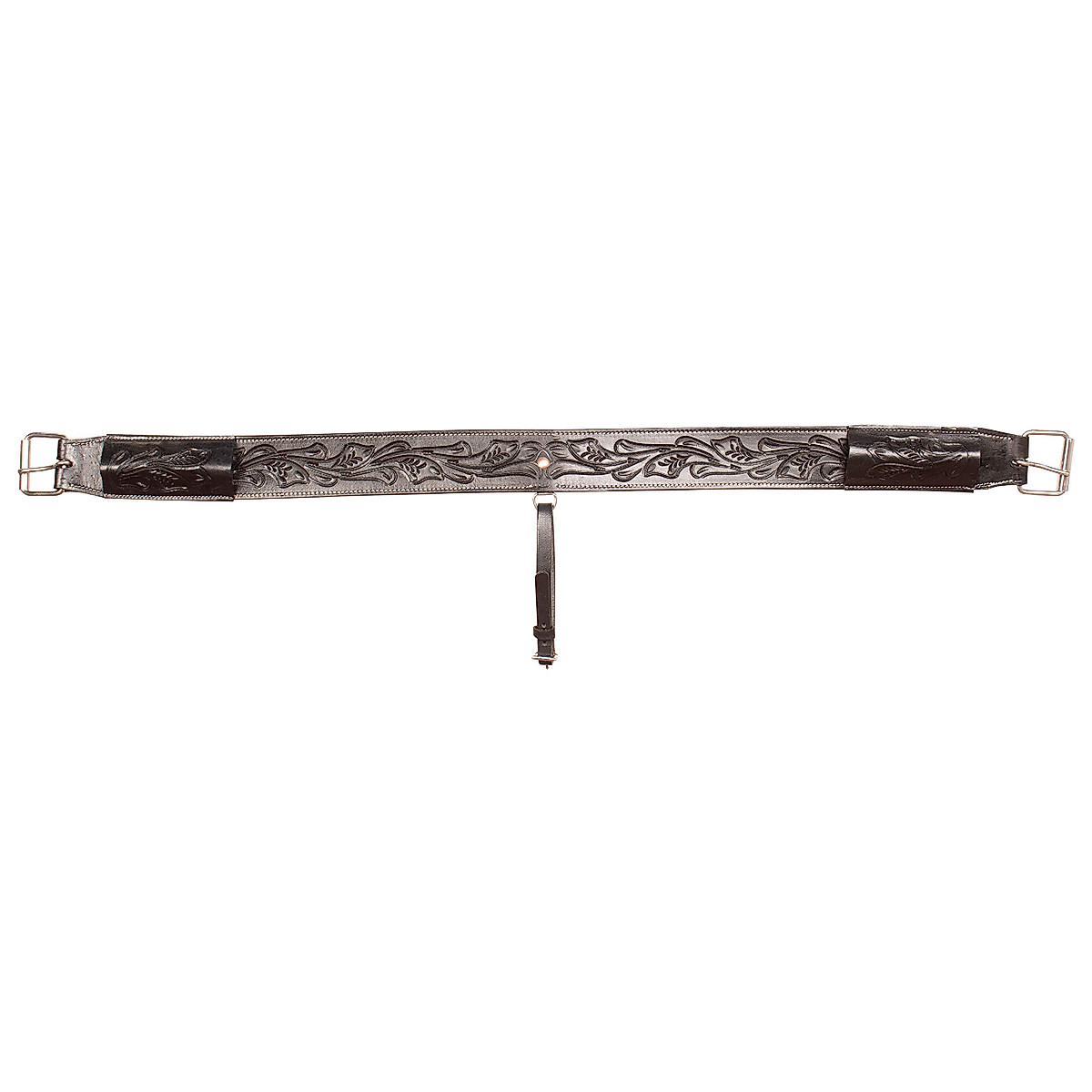 Acerugs BLACK LEATHER FLANK CINCH SET BACK CINCH WESTERN SADDLE HORSE TACK (Standard)