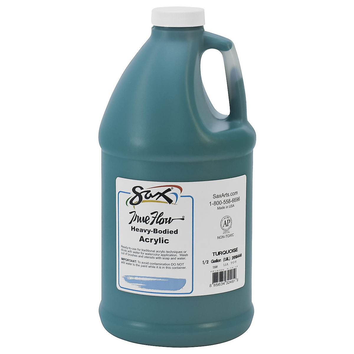 Paint Acrylic SAX True Flow Turquoise Half Gallon