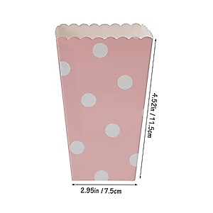 Gadpiparty 24pcs Popcorn Boxes Popcorn Box Popcorn Cups Paper Candy Container Basket Sandwich Container Snacks Container Nacho Containers Paper Storage Containers Party Snack Buckets Carton