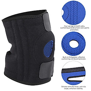 Knee Brace, Adjustable Knee Support Non‑Slip Arthritis Knee Support for Men Women Arthritis Injury Joint Pain Relief Recovery Running Workout Free Size